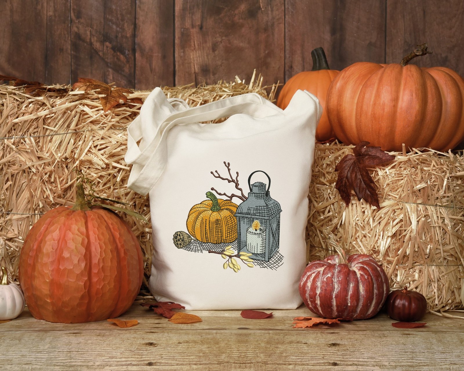 Autumn Scenery Embroidery Design – Embroidery Escape