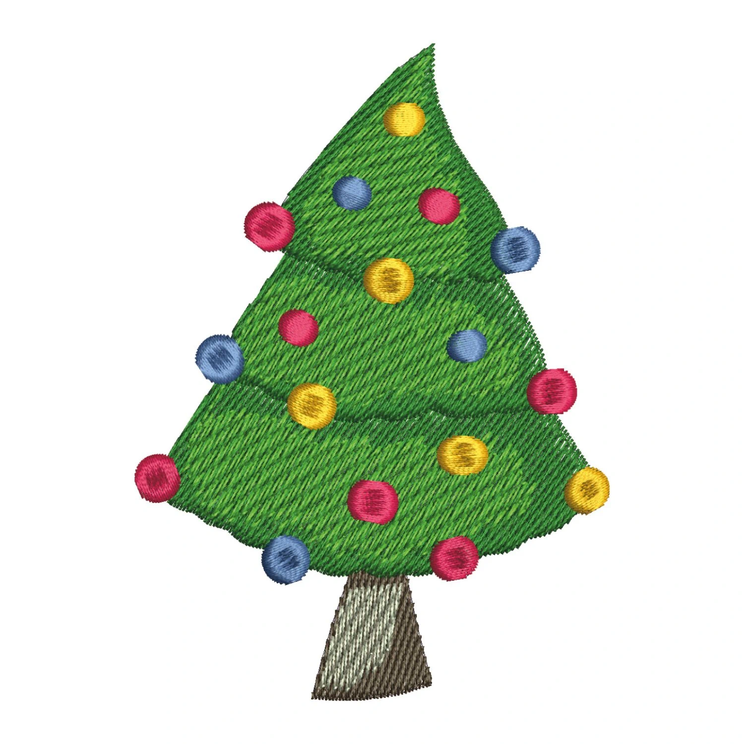Christmas Tree Embroidery Design – Machine Embroidery