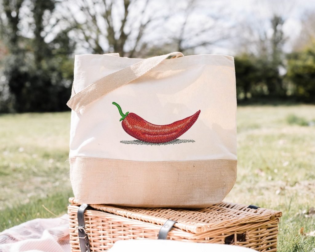 Chili Pepper Embroidery Design