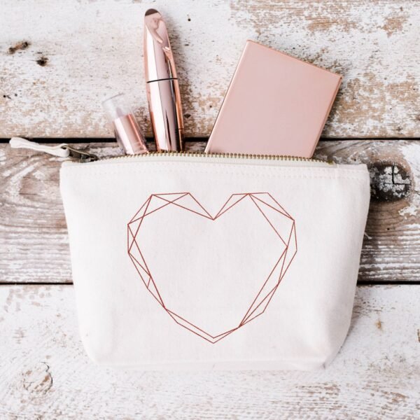Geometric Heart Embroidery | Simple Frame Design