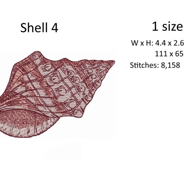 Small Shells Embroidery Design Bundle