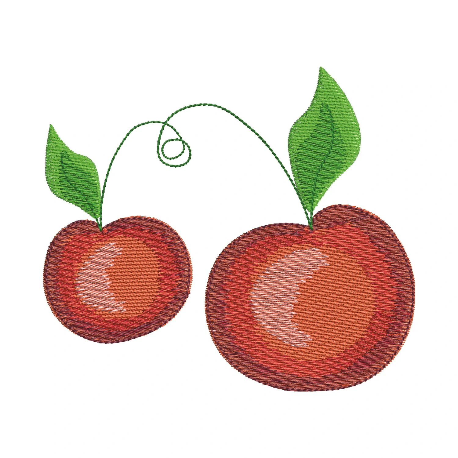 Cherries Embroidery Design – Fruit Embroidery Pattern