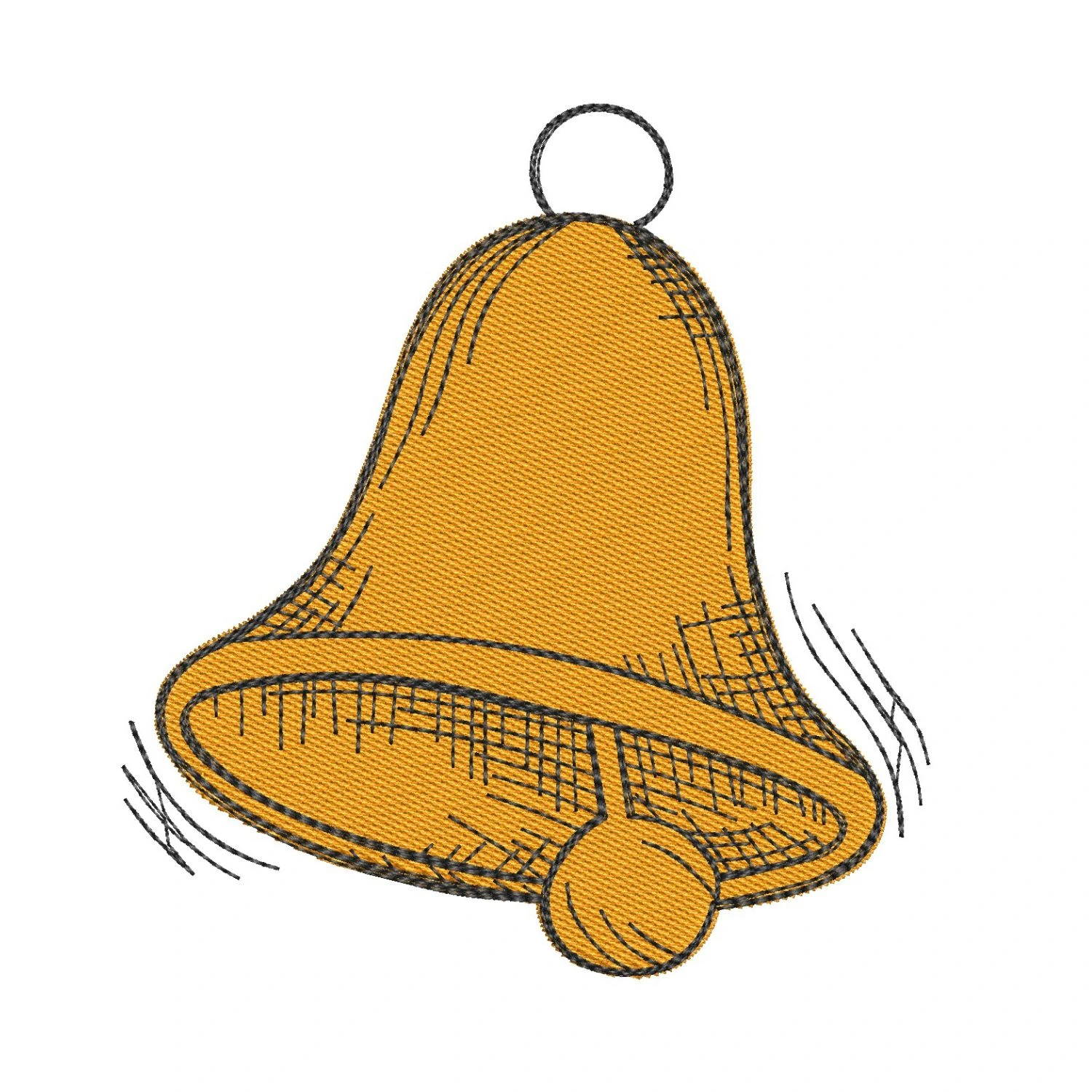 Bell Embroidery Design – Machine Embroidery Pattern