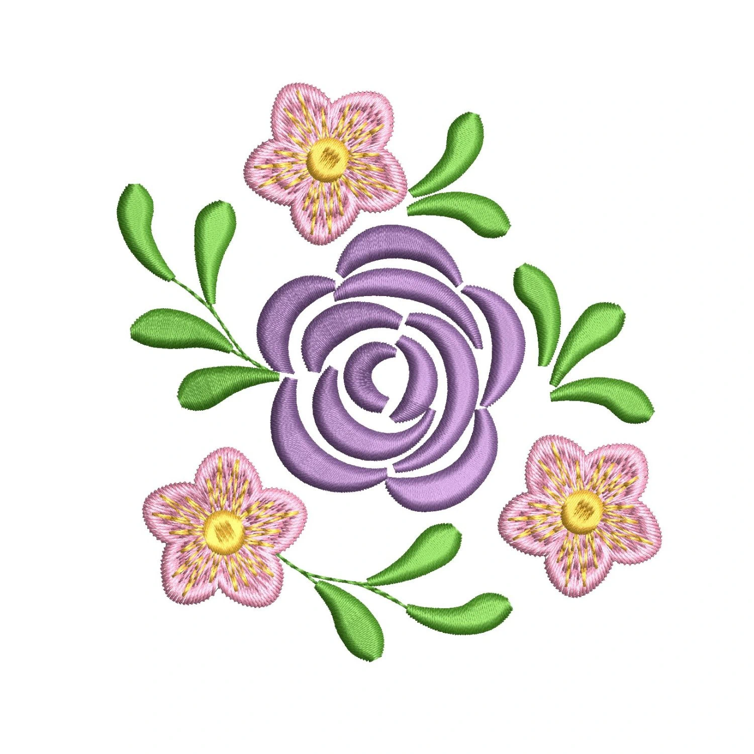 Floral Embroidery Design – Spring Flower Embroidery